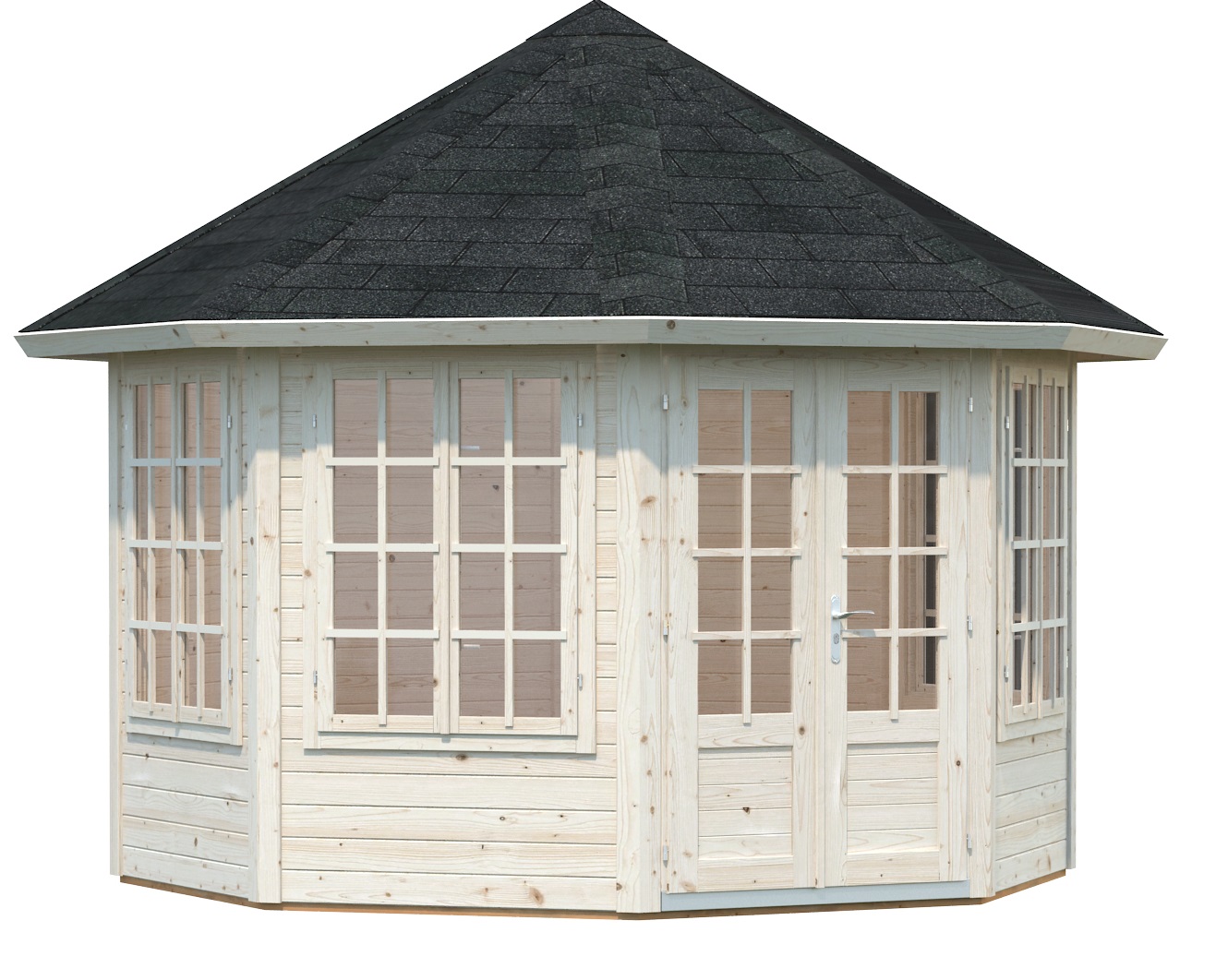 8-Eck Pavillon Veronica 9,2m² - Größe 3,37 x 3,37m
